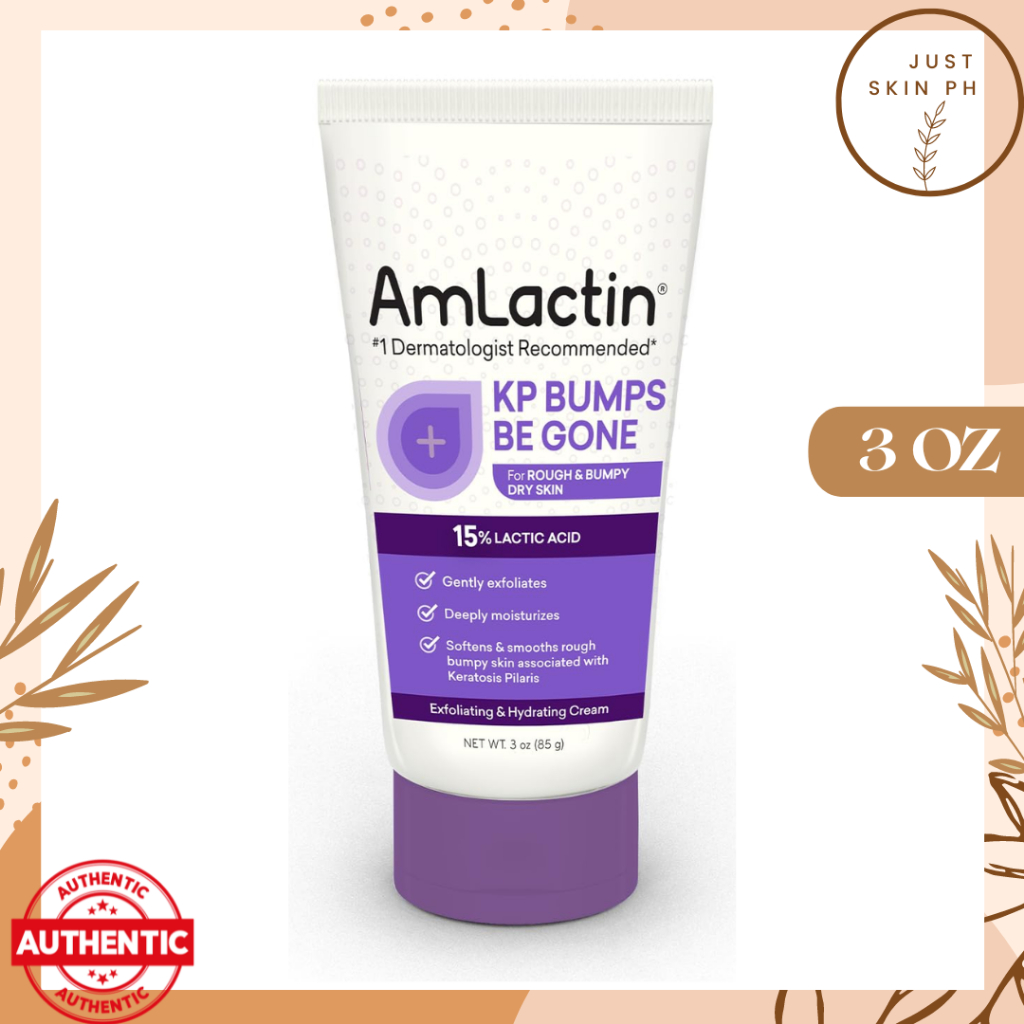 AmLactin KP Bumps Be Gone - 3 oz Keratosis Pilaris Moisturizing Cream ...