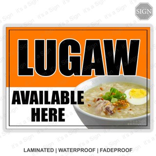 Lugaw Almusal Food Store Sign - Laminated Signage - A4/A3 Size | Shopee ...