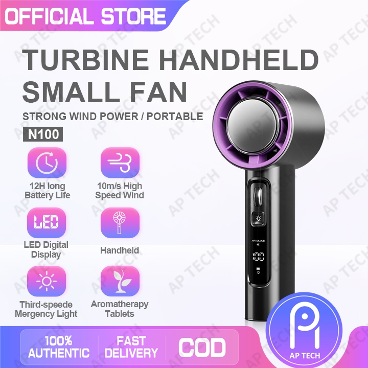 AVIDUS N100 mini portable turbo handheld fan with high wind power and ...