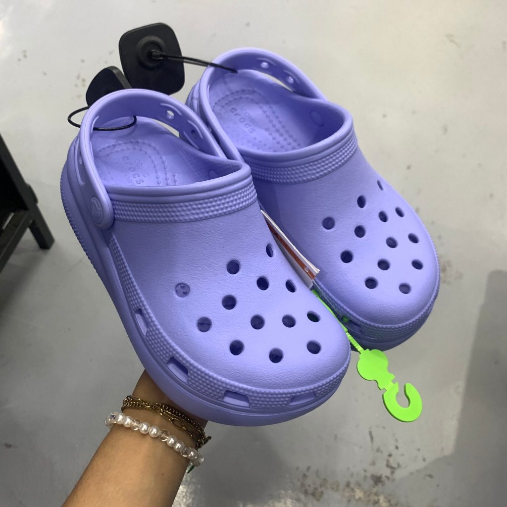 ORIGINAL CROCS CLASSIC CUTIE CLOG PURPLE KIDS | 207708-5Q6 | Shopee ...