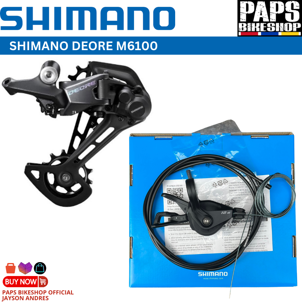 SHIMANO DEORE M6100 RD WITH CLUTCH & SHIFTER | Shopee Philippines
