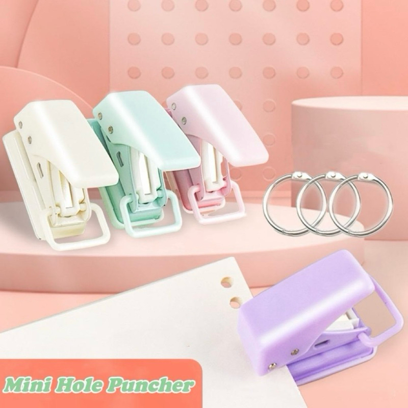 Mini Single hole puncher paper punch puncher 5mm cutter tool school ...