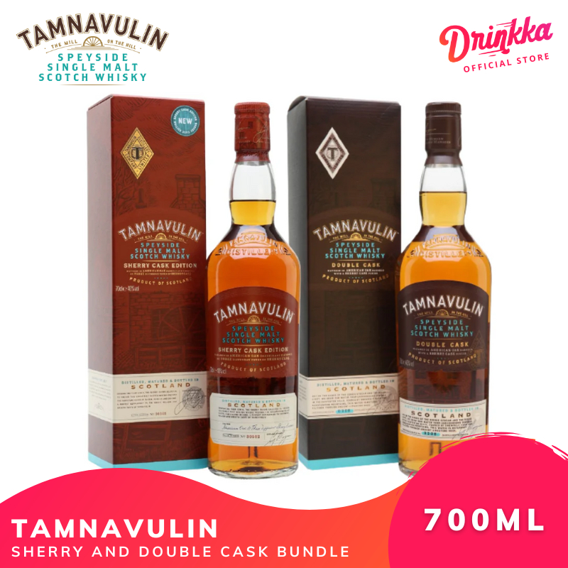 Tamnavulin Sherry + Double Cask Bundle Single Malt Scotch Whisky 700ml | Drinkka | Shopee ...