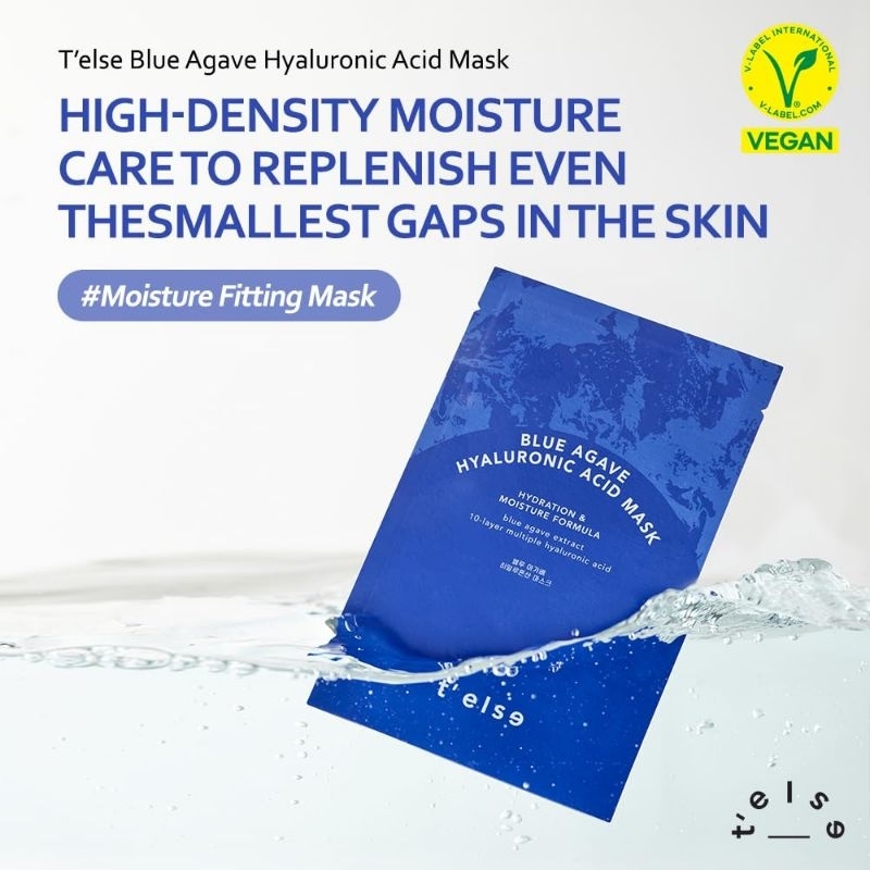 T'ELSE Blue Agave Hyaluronic Acid Mask 1pc | Shopee Philippines