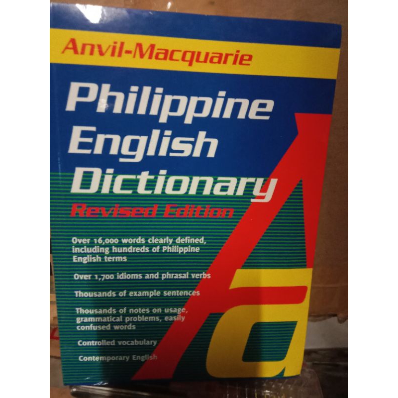 PHILIPPINE ENGLISH DICTIONARY (REVISED EDITION) | Shopee Philippines
