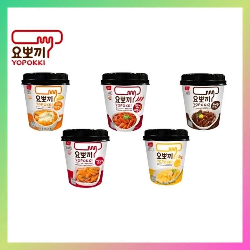 Yopokki Cup Tteokbokki Cheese/Sweet & Spicy/Hot & Spicy/Jjajang ...