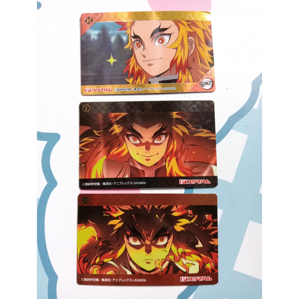 Demon Slayer Rengoku Wafer Cards (3) | Shopee Philippines
