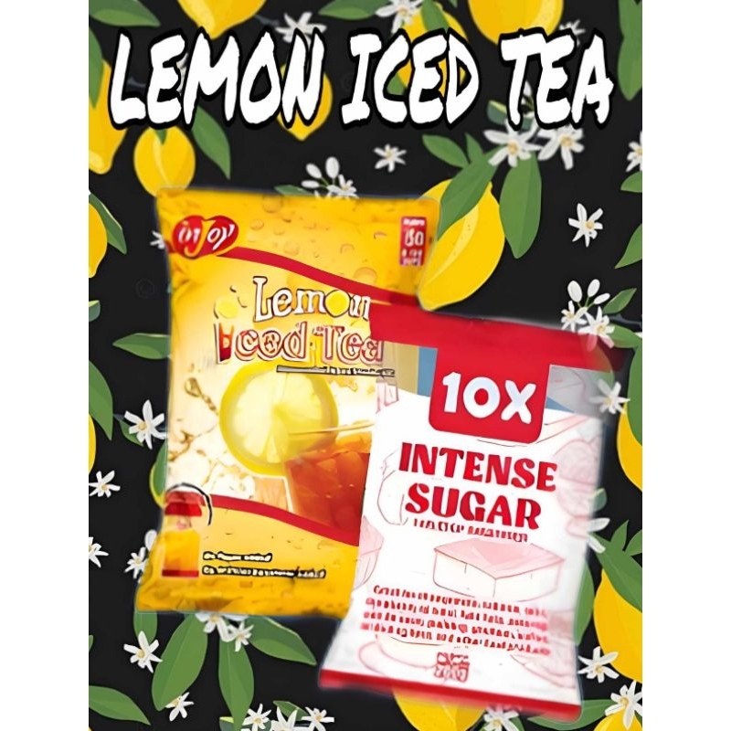 Injoy Lemon Iced Tea 200g + Sweetener | Shopee Philippines