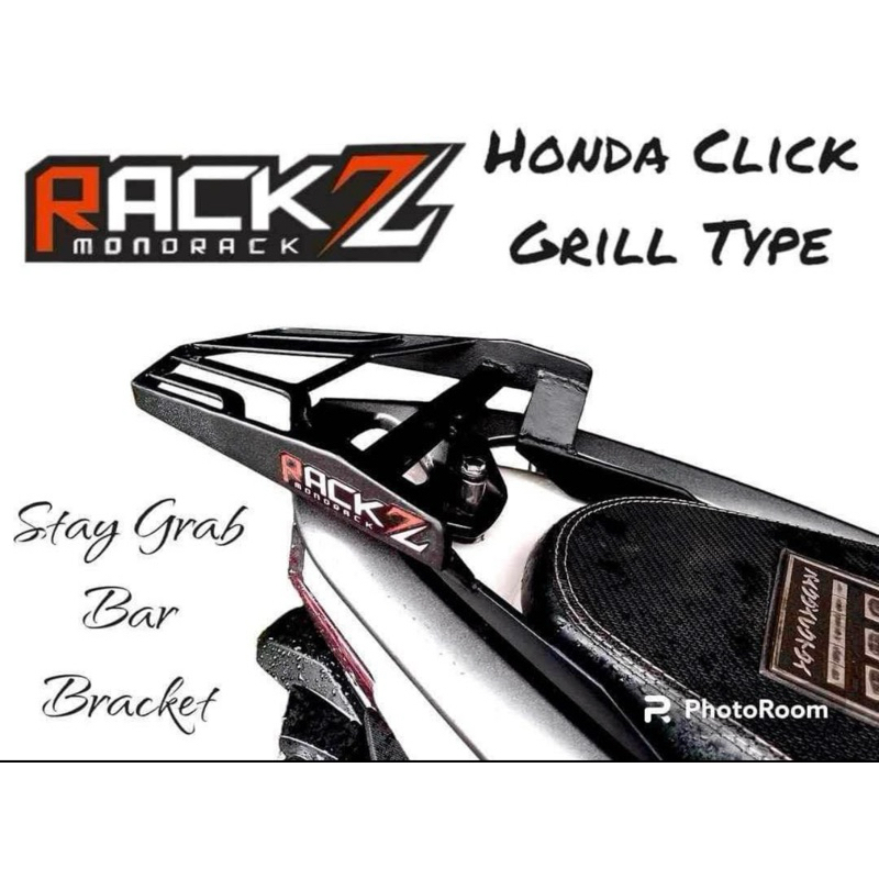 Rack Z Monorack Bracket for Honda Click 160 - Grill Type ( Stay Grab ...