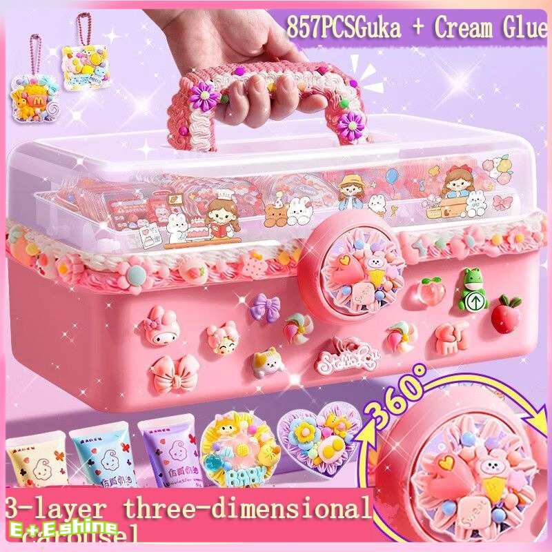 286/857 PCS Cream Guka Guka Set Sticker Guka Kuka Children's Puzzle ...