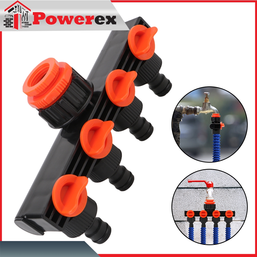 Valve Splitter 3/4" Watering Connector Distributor 4 Way Hose Splitters ...