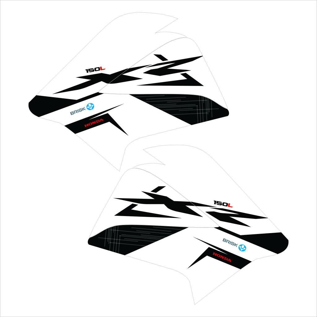 Honda XR 150L ( 2015 - 2023 ) Tank Shroud Only Graphics kit Sticker ...