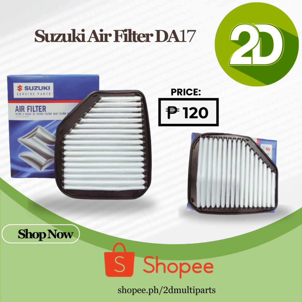 Suzuki Air Filter DA17 | Shopee Philippines