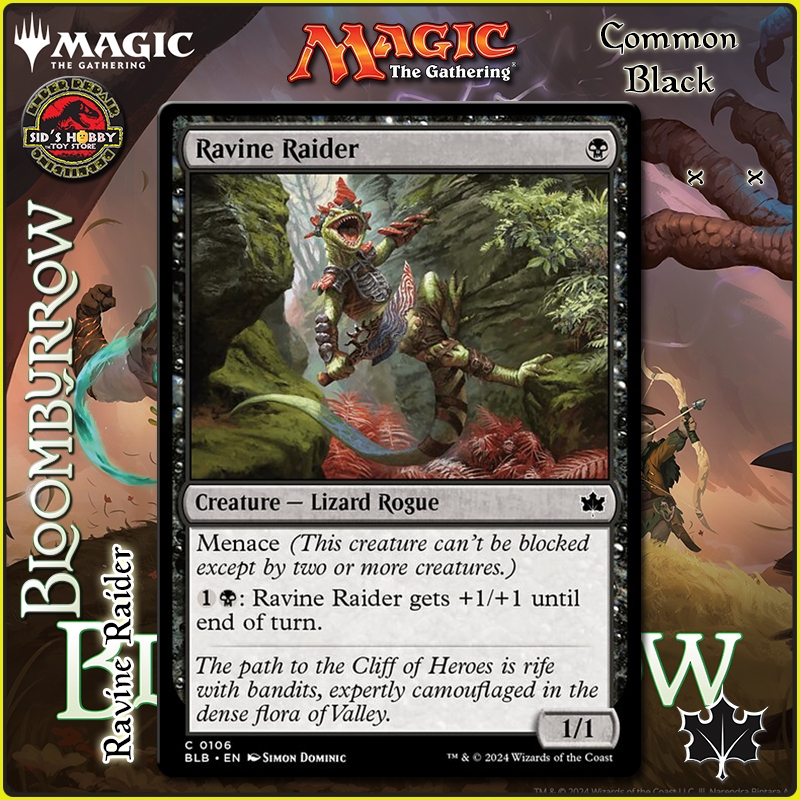 Ravine Raider x x Bloomburrow Black Common BLB MTG | Shopee Philippines