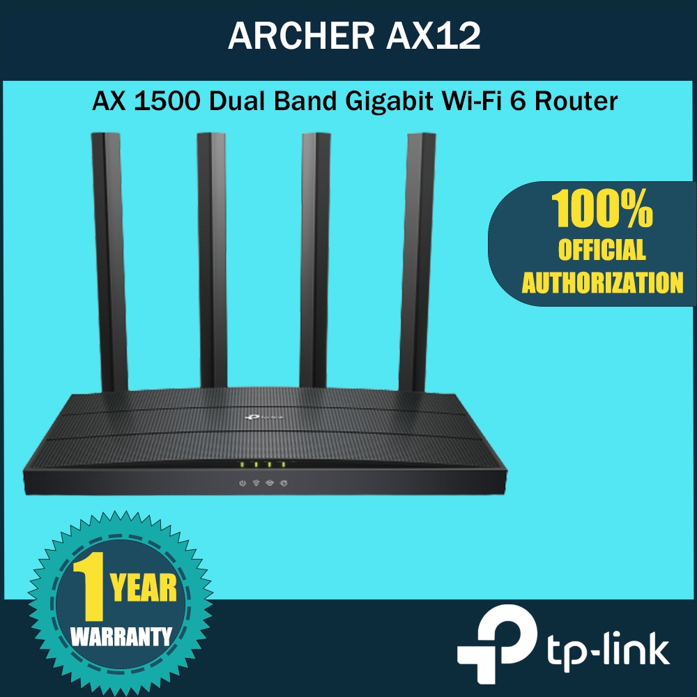 TP-Link Archer AX12 AX1500 Dual Band Gigabit Wireless WiFi 6 Router ...