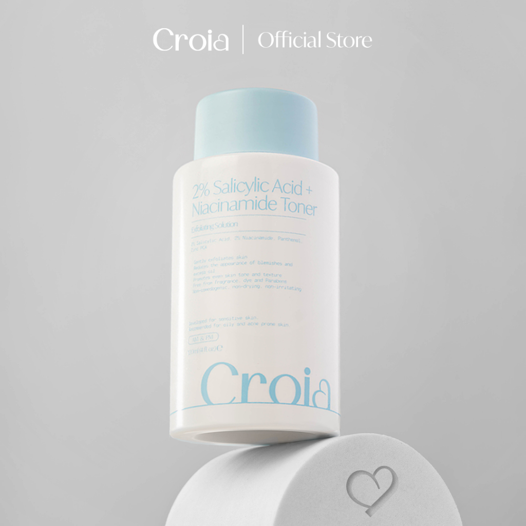 Croia 2% Salicylic Acid + Niacinamide Toner 120ml - [ Acne | Oil Control | Exfoliator | PIH ...