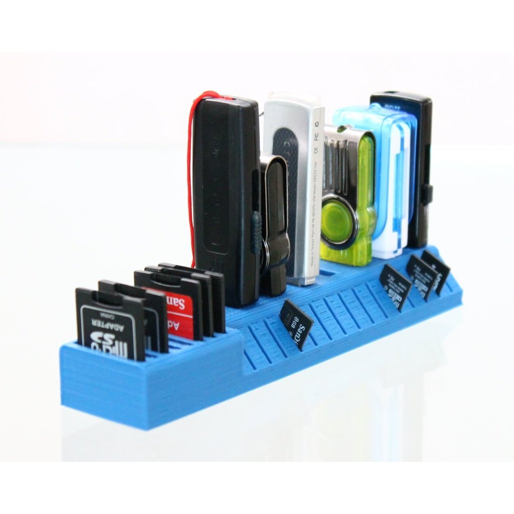Desktop Organizer Storage for USB Micro SD Cards 3D Printed | Shopee ...