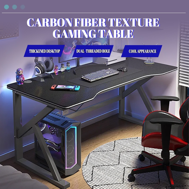 80-140CM Computer Table Gaming Table K-shaped Office Table Study Desk ...