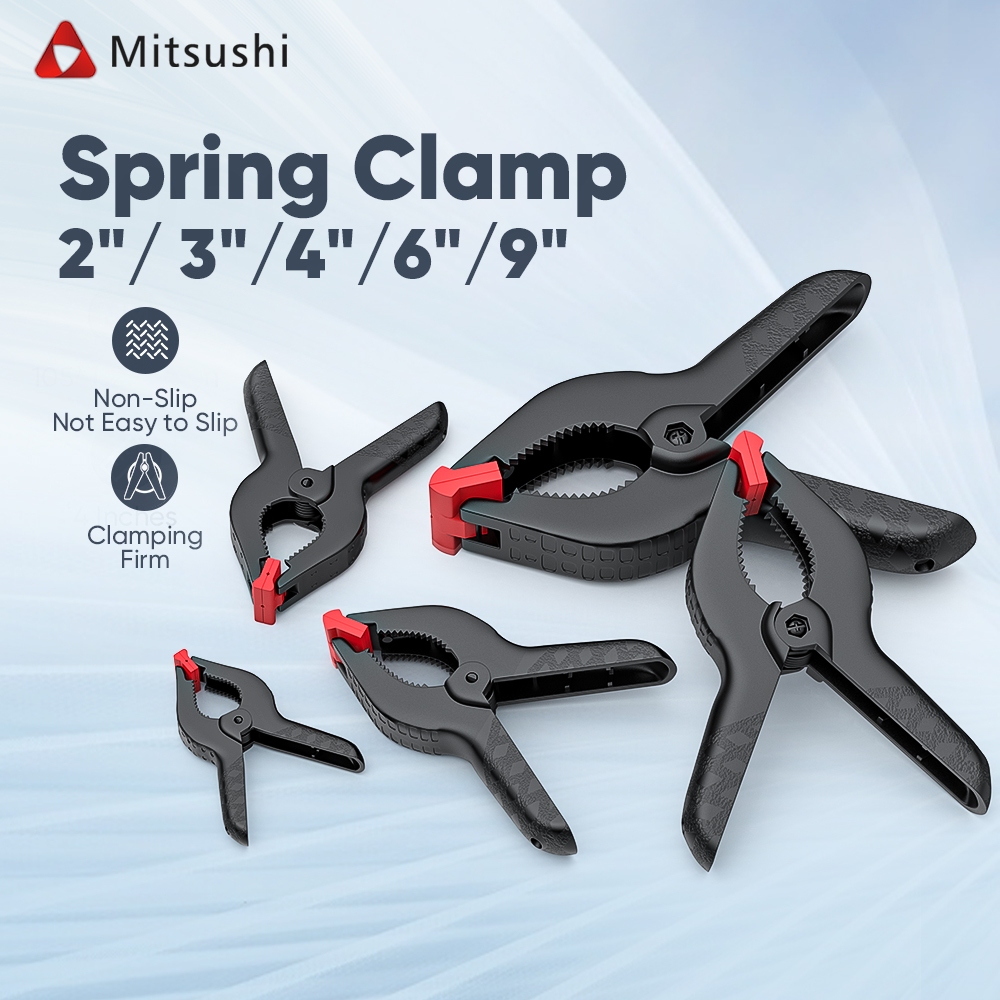 Mitsushi 2/3/4/6/9 inches Spring Clamp Carpentry DIY Photography ...