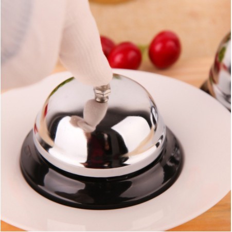 Silver stainless steel Metal Call Bell Table Bell Desk Bell Service for ...