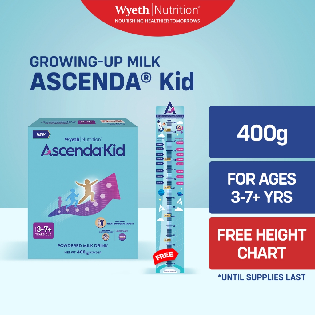 Wyeth Nutrition® ASCENDA® 4 KID Milk Drink for Children 3+ years old 400g | Shopee Philippines