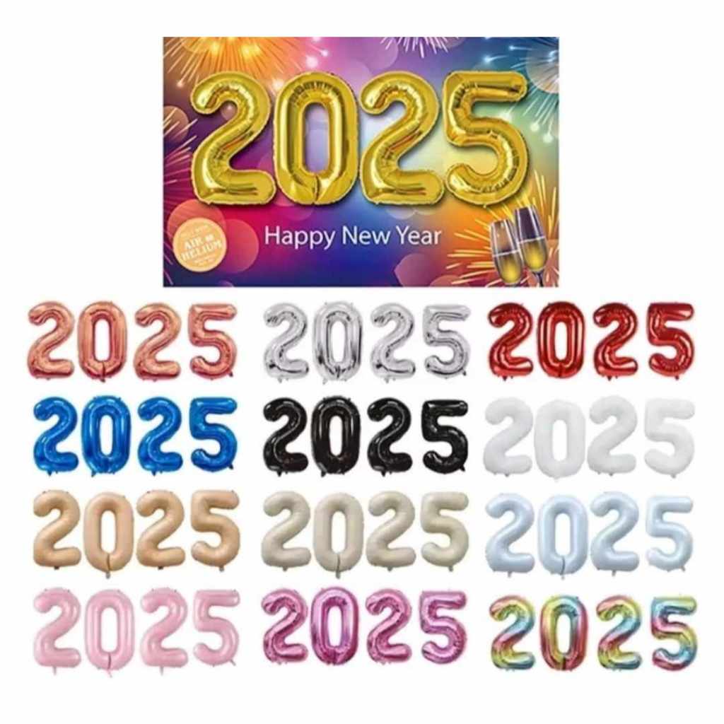 2025 Year "Future Dusk" Foil Balloon Set (16 inch/32inch) | Shopee ...