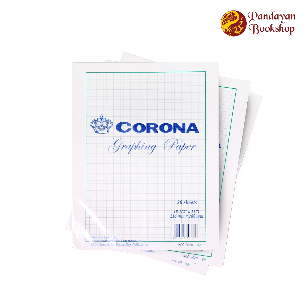 Corona Graphing Paper 8.5"x11" 20 Sheets | Shopee Philippines