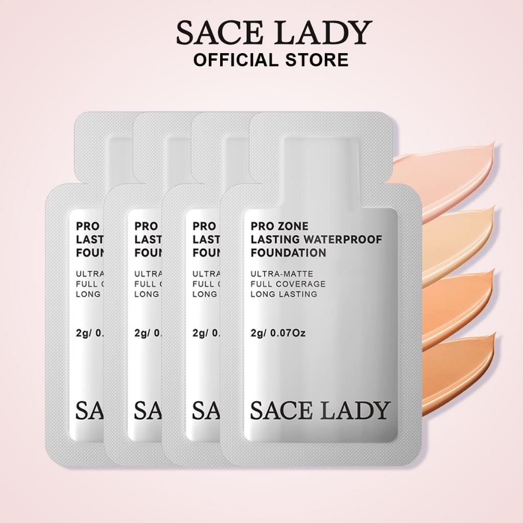 SACE LADY Waterproof Foundation Full Coverage Long-Lasting 24H BB Cream ...