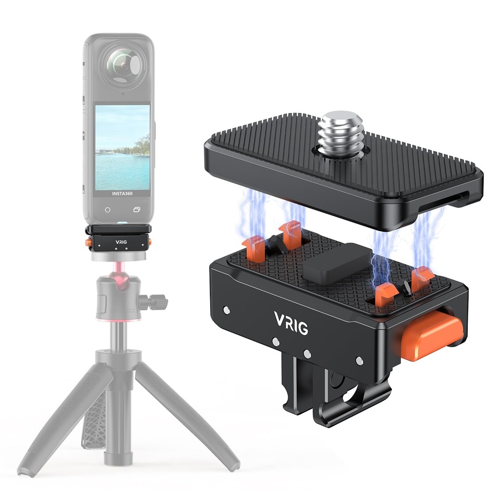 VRIG Magnetic Quick Release Mount for Insta360 ACE/ACE PRO/X4/X3 Gopro ...
