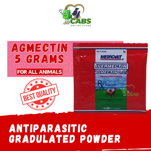 Agmectin 5g Granulated Powder with 0.3% Antiparasitic Properties, Ideal ...