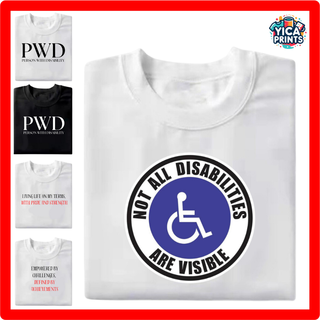 PWD Dri-Fit Performance Shirt with Motivational Quotes for Person With ...