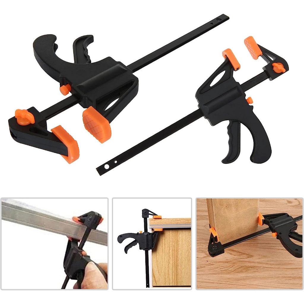 4 Inch Quick Release F-Clamp Nylon+Steel Material Clamp Tool For Wood F ...