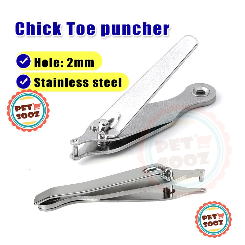 Chick Toe puncher 2mm Stainless steel Gamefowl puncher marker for ...