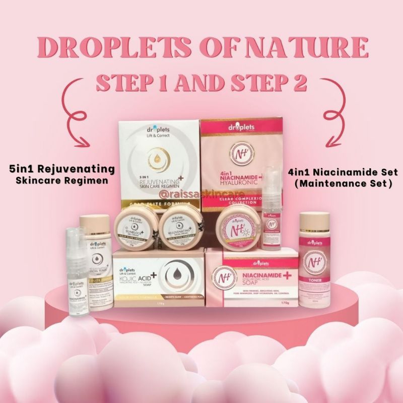 Droplets Lift and Correct 5in1 Rejuvenating Set and Niacinamide Set ide ...