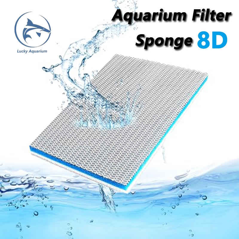 8D Aquarium filter sponge Reusable biochemical aquarium filter foam ...