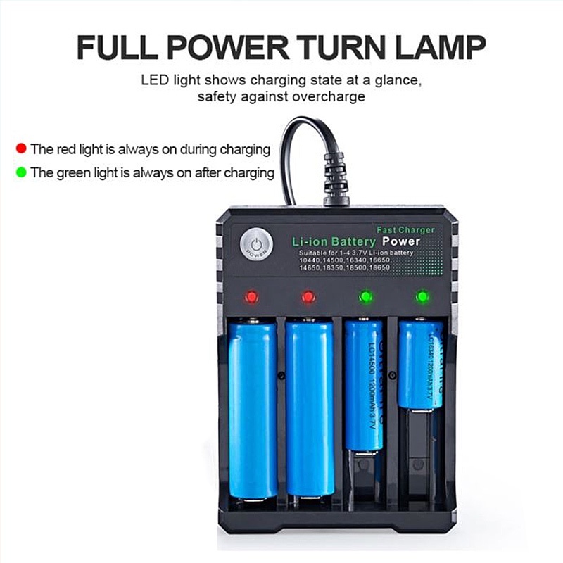 18650 USB Charger Lithium Ion Portable Charger Suitable for Various ...