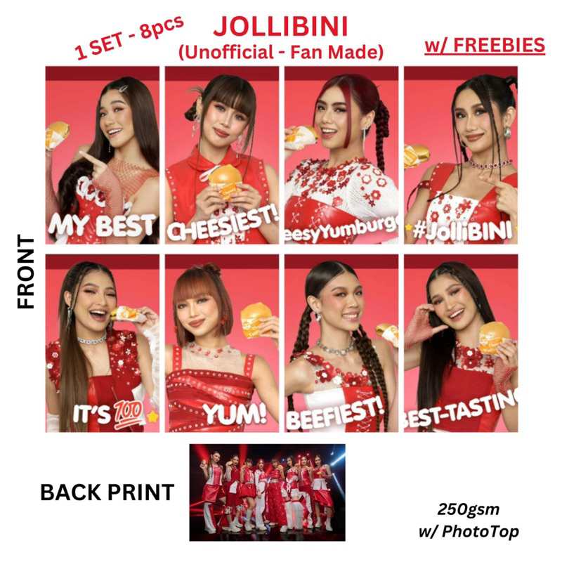 JOLLIBINI Lomocards (Fan Made) | Shopee Philippines