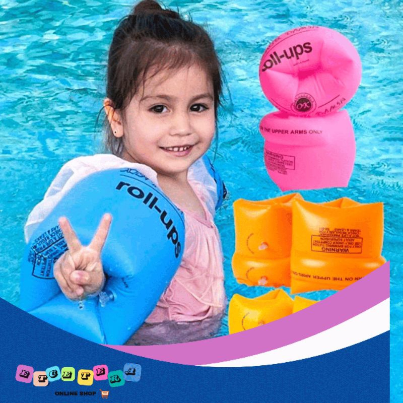 Roll Up Arm Floater for Kids and Adult Salbabida | Shopee Philippines