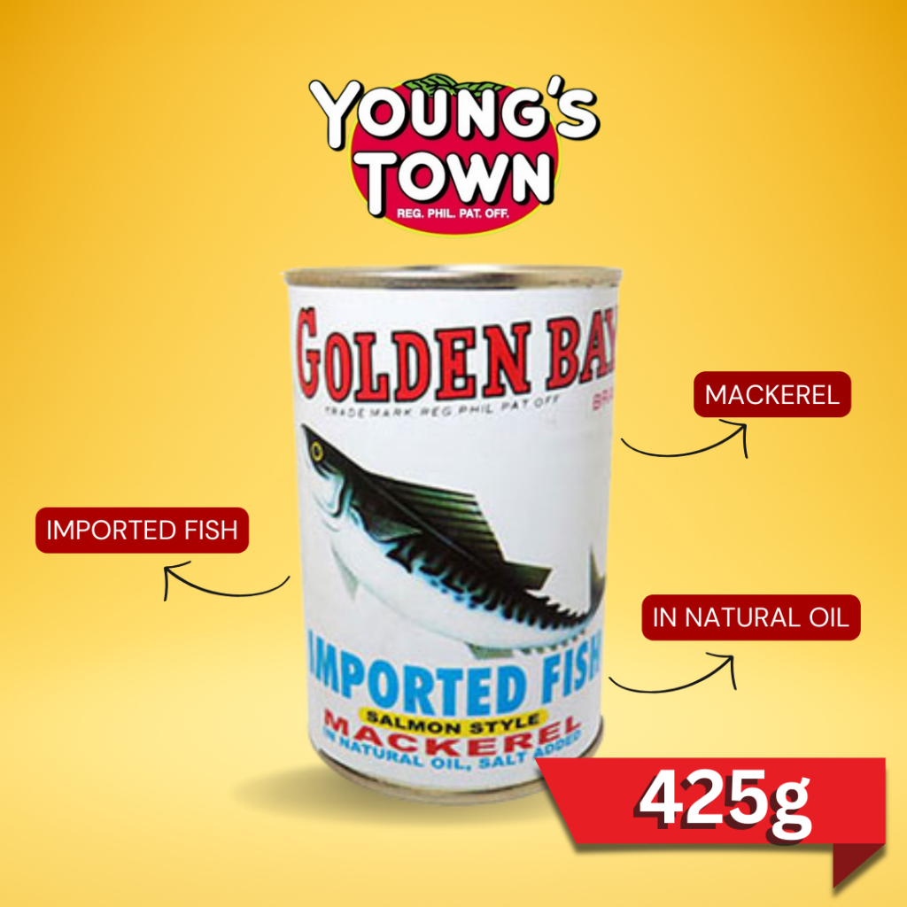 Golden Bay Mackerel in Natural Oil 425g | Shopee Philippines