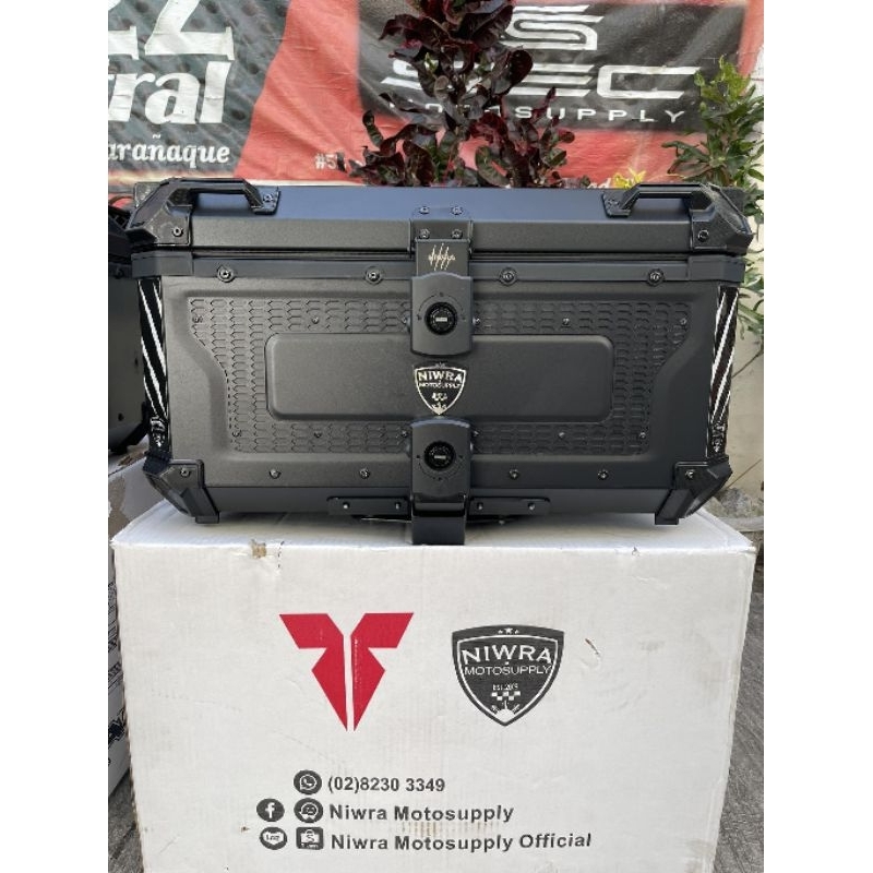 NEW‼️22L,25L,35,45L,55L/50L and 65L ALLOY TOP BOX NIWRA | Shopee ...