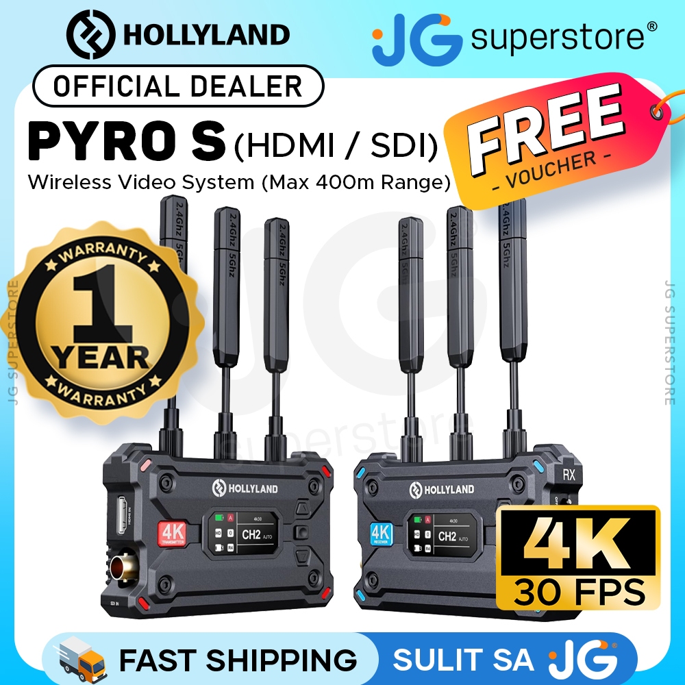 HOLLYLAND PYRO S 4K 30fps UHD HDMI / SDI Wireless TX + RX Video ...