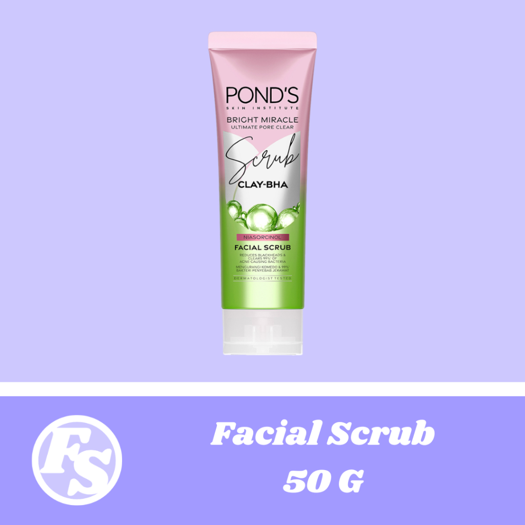 Pond's Niasorcinol Clay-BHA Facial Scrub 50g | Shopee Philippines