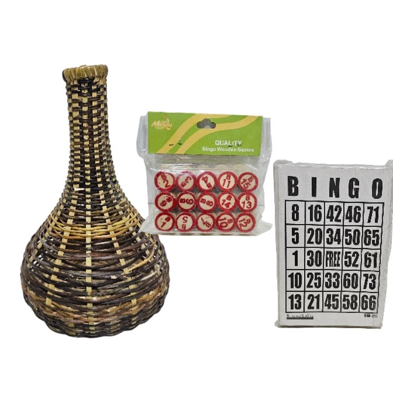 Bingo Set Native Alugan, Wooden Chips and 50 Pieces Cards | Shopee ...