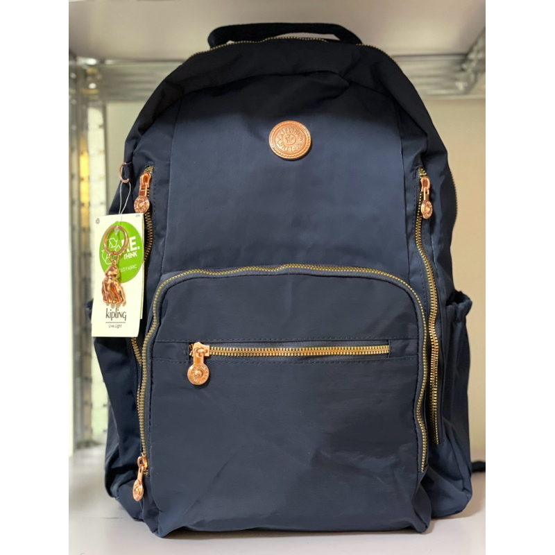 kipling large backpack navy blue Made in Indonesia | Shopee Philippines