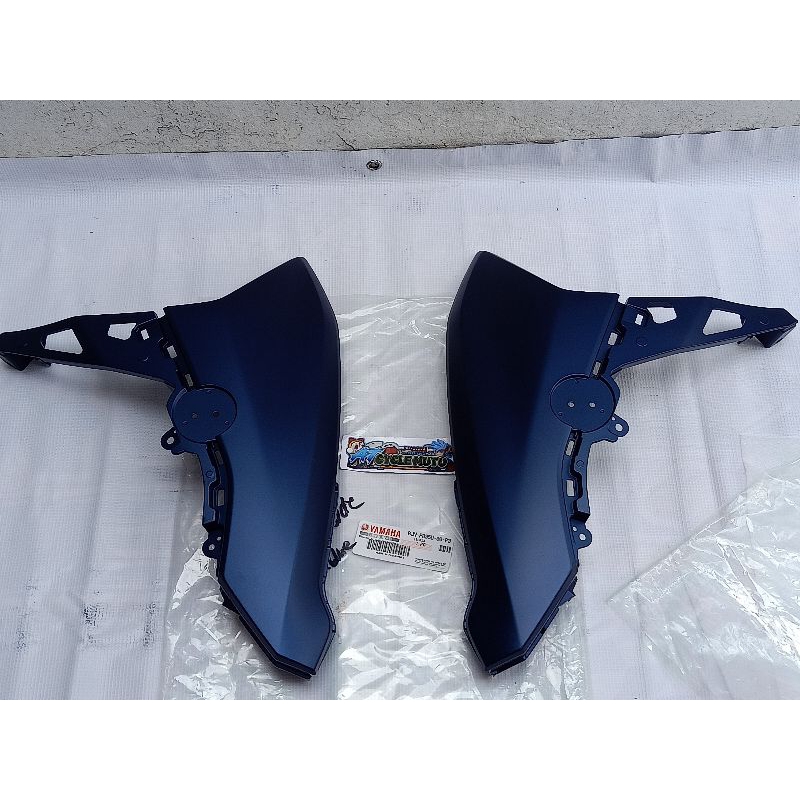 MIO GEAR FRONT SIDE COVER PANEL 1 & 2 ORIGINAL YAMAHA MATTE BLUE ...