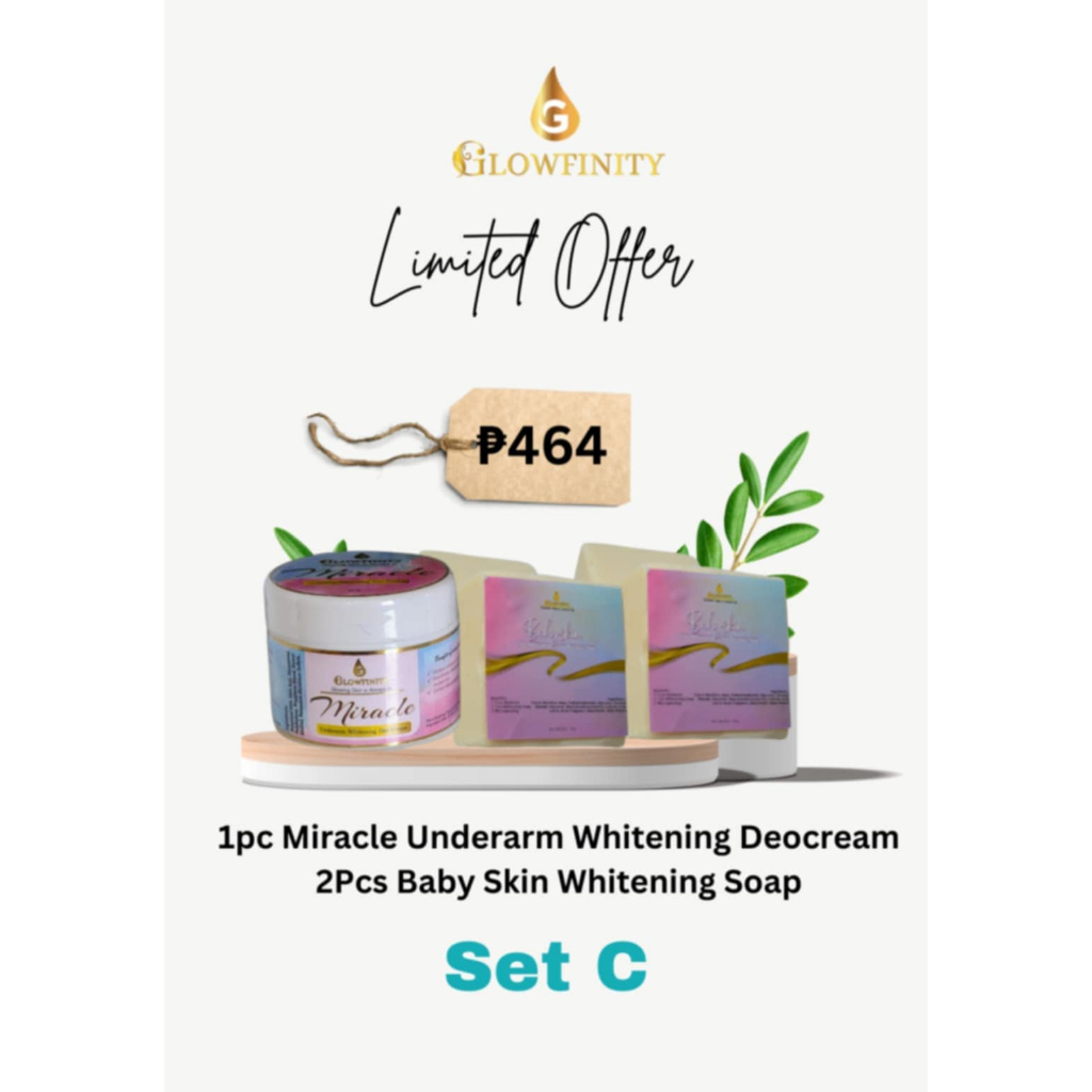 Glowfinity Miracle Underarm Whitening + Baby Skin Soap Bundle C ...
