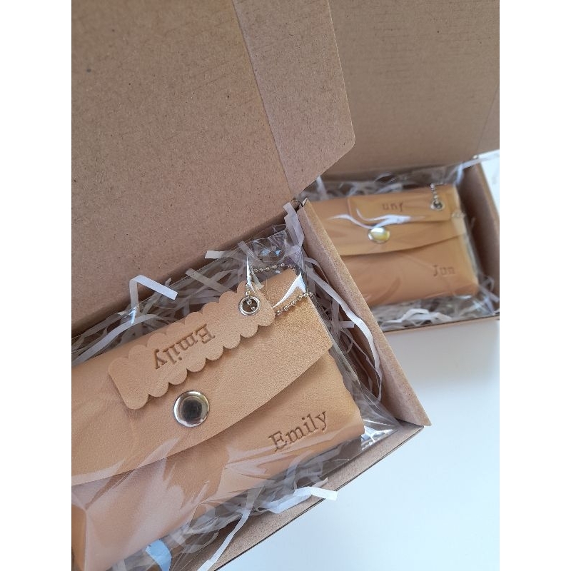 Personalized pouch with mini name tag | Shopee Philippines