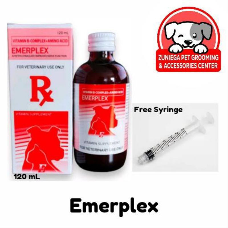 Emerplex (Vitamin B-Complex + Amino Acid) Pet Vitamins 120ml | Shopee ...