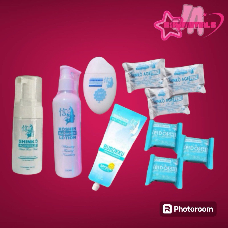 Burokku Premium Sunscreen | Koshin Radiance Lotion | Shinko Foamwash ...