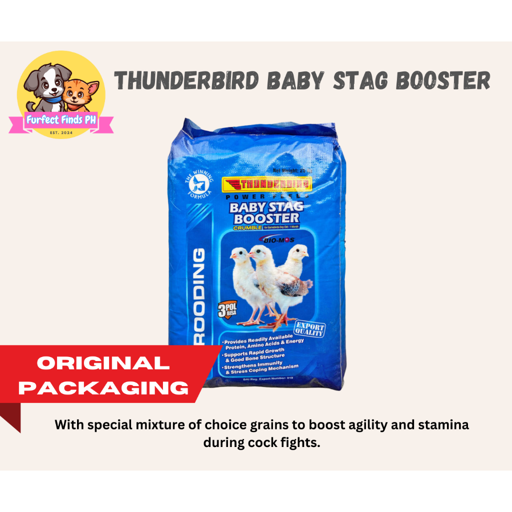 Thunderbird Baby Stag Booster 1kg original pack | Shopee Philippines